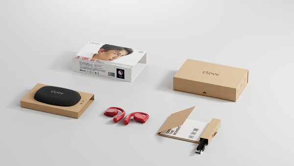 Cleer Audio Arc II Sport Open TW Earphones Red - Refurbished